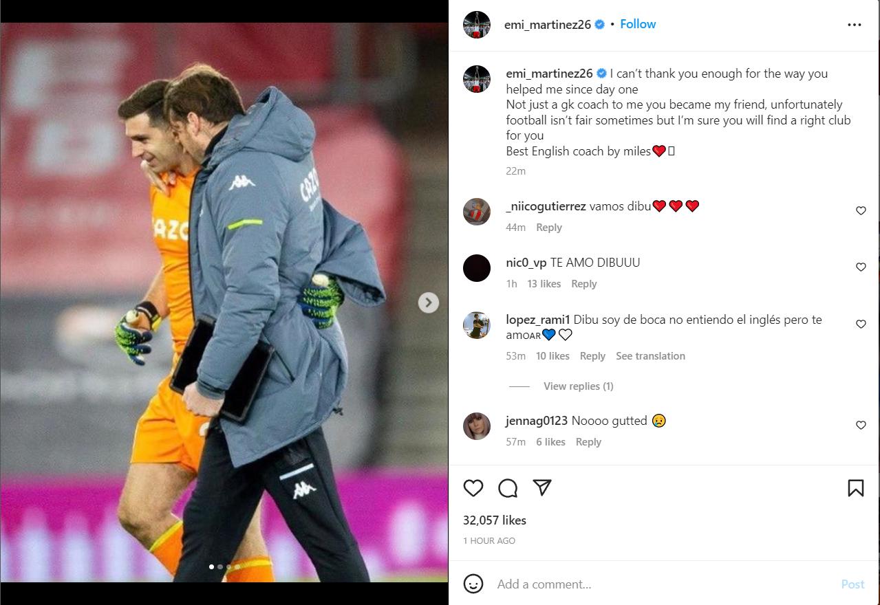 Martinez bids farewell to soon-to-depart Aston Villa coach Neil Cutler