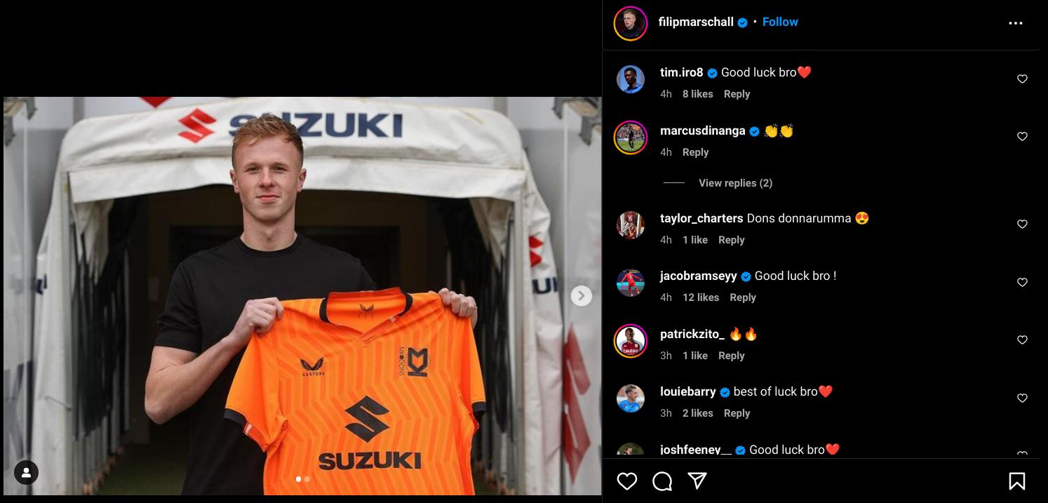 Aston Villa: Tim Iroegbunam sends message after Filip Marschall exit news