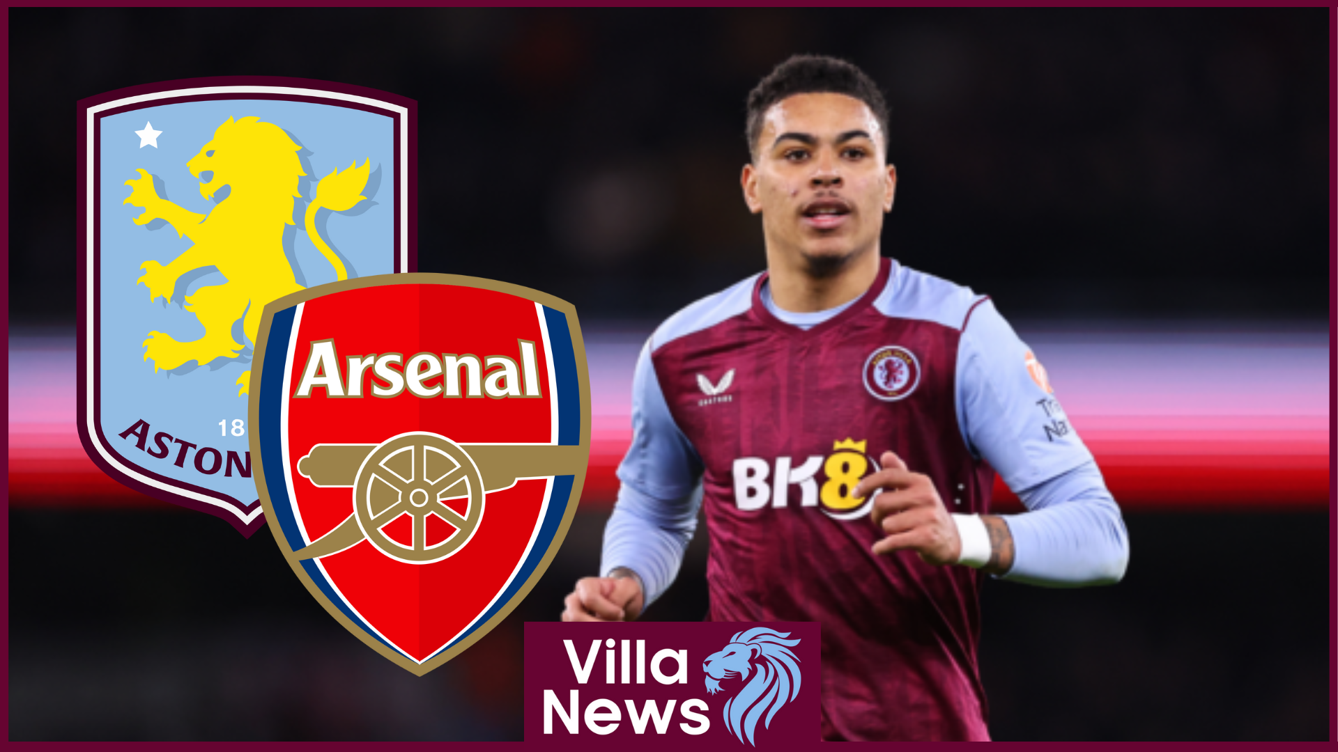 Morgan Rogers rises above the parapet for Aston Villa v Arsenal