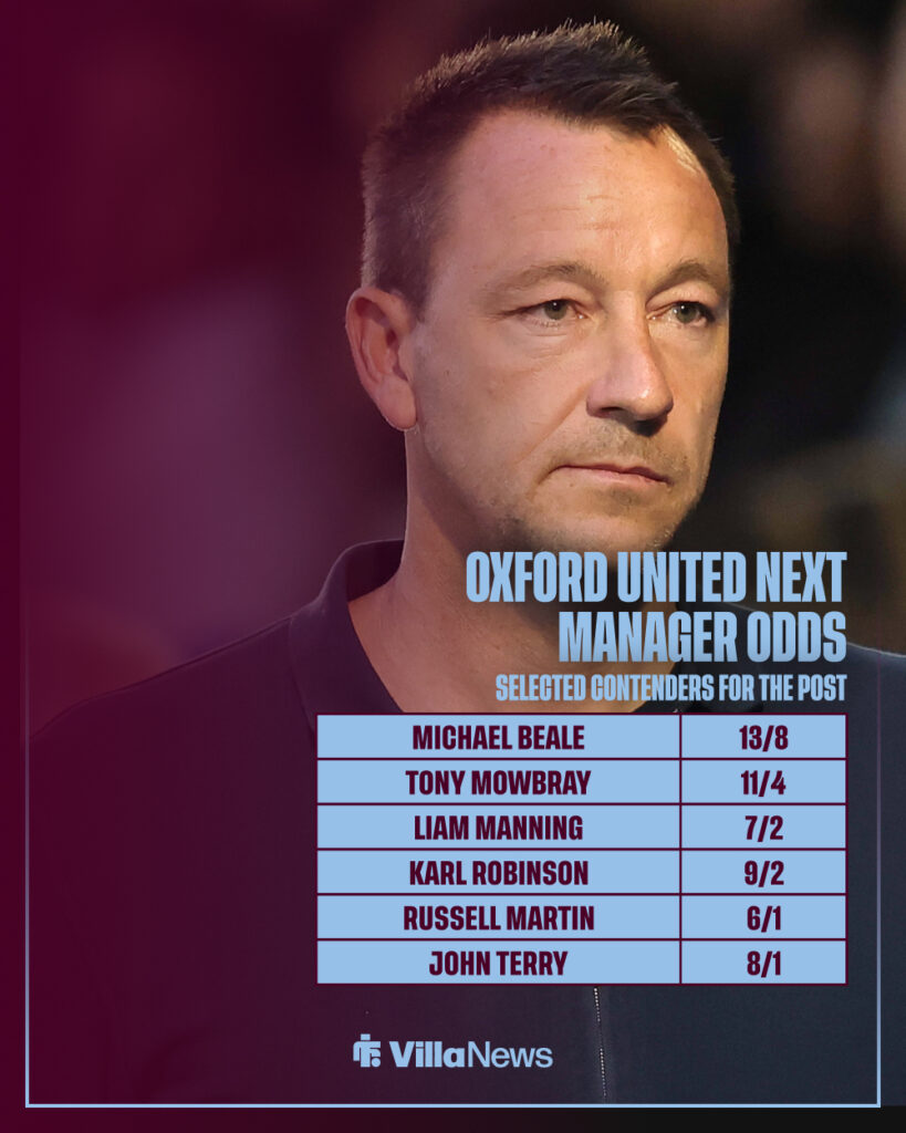 Aston Villa former captain in line to succeed Gary Rowett as Oxford ...